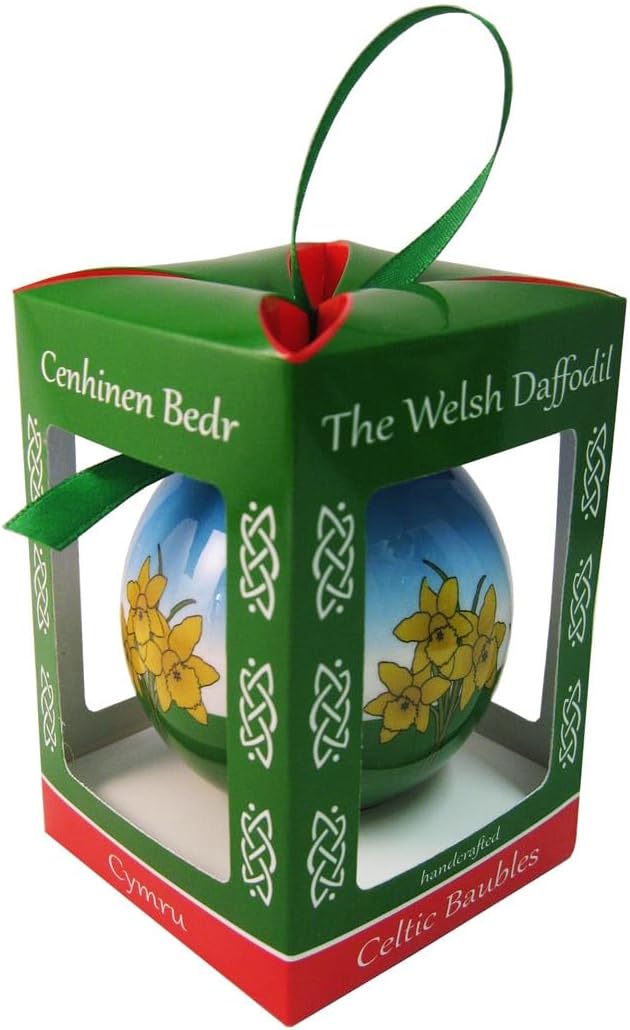 Amazon.com: Royal Tara Welsh Daffodil Bauble in Box - Snow Globes ...