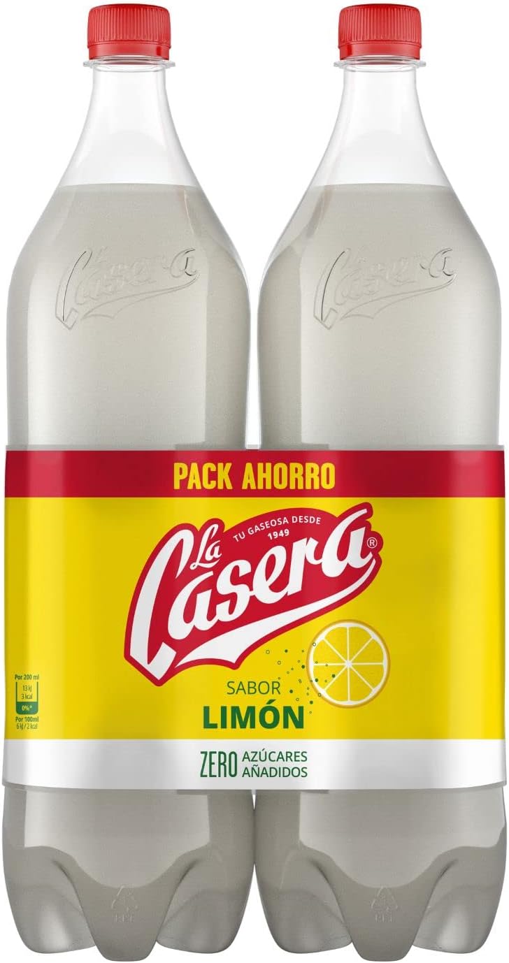 La Casera - Lemon, Bipack, 1.5 L (Pack of 2) : Amazon.co.uk: Grocery