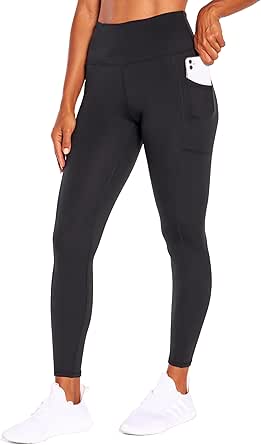 Amazon.com: Balance Collection Women's Eclipse Long High Rise Pocket ...