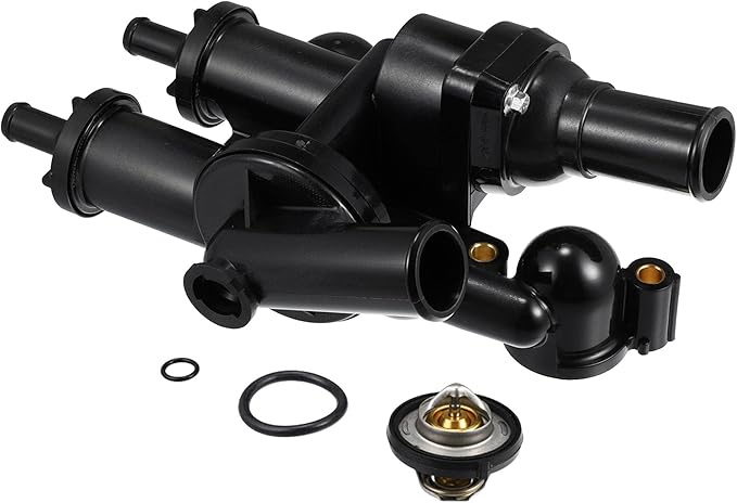 Amazon.com: X AUTOHAUX 68003582AB Engine Coolant Thermostat Housing ...