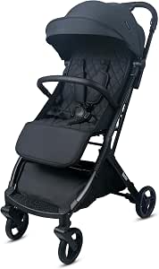 Bonbe Baby Stroller & Pushchair - Foldable Travel Pram in Black, 5 ...