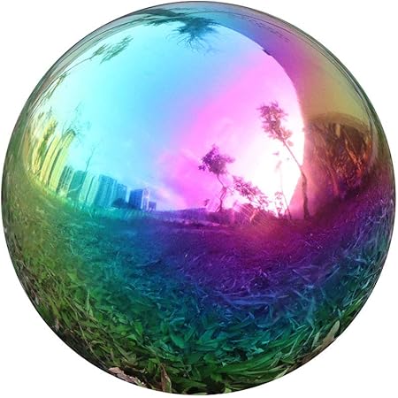 Amazon.com : YeahaWo Rainbow Gazing Globe Mirror Balls for Garden Home ...