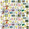 Amazon.com: Spongebob Meme 100ct Vinyl Large Deluxe Stickers Variety ...