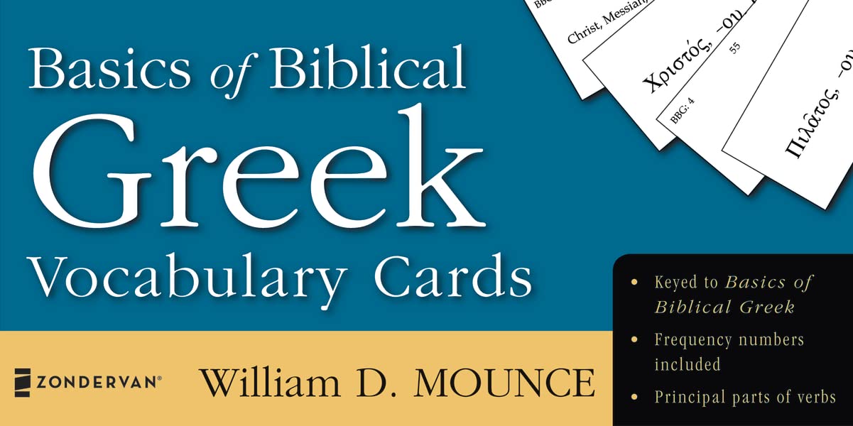 Basics of Biblical Greek Vocabulary Cards: Mounce, William D ...