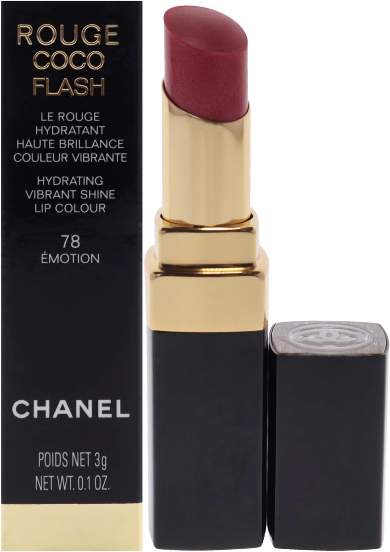 Amazon.com : Chanel Rouge Coco Flash Lipstick - 78 Emotion Lipstick ...