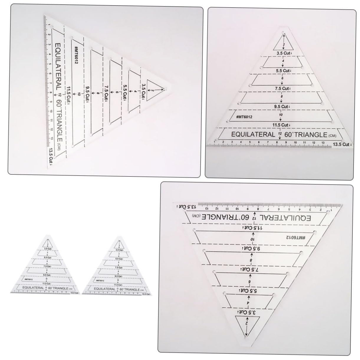 Snapklik.com : Quilting Slotted Ruler Set Of 2 Triangle Rulers For ...