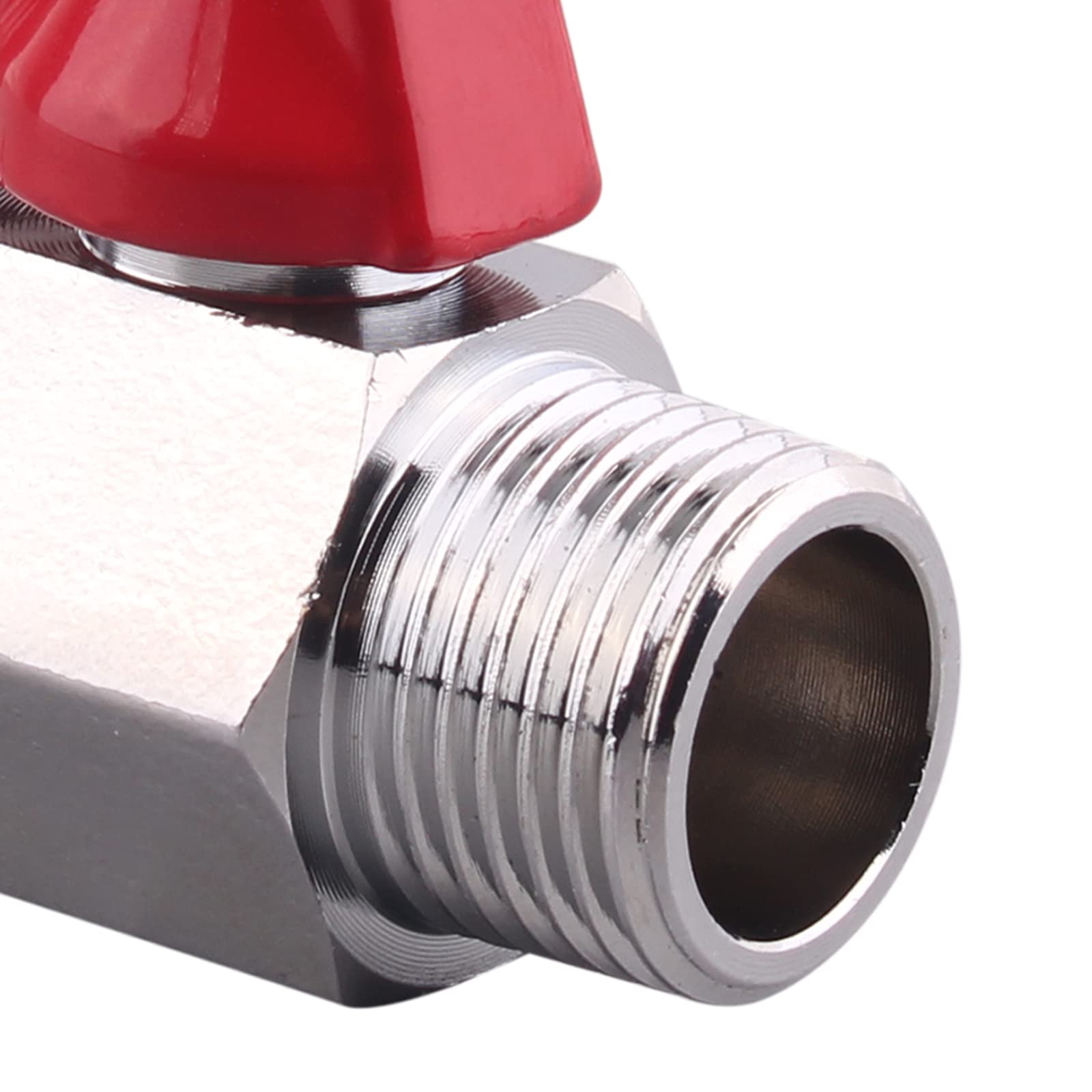Snapklik.com : DERNORD Brass Mini Ball Valve NPT Thread, Shut-Off Valve ...