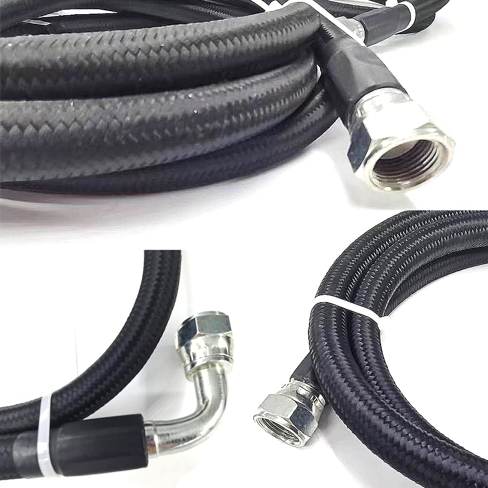 Snapklik.com : 47RE Transmission Cooler Lines Kit PTFE Braided Hose For ...
