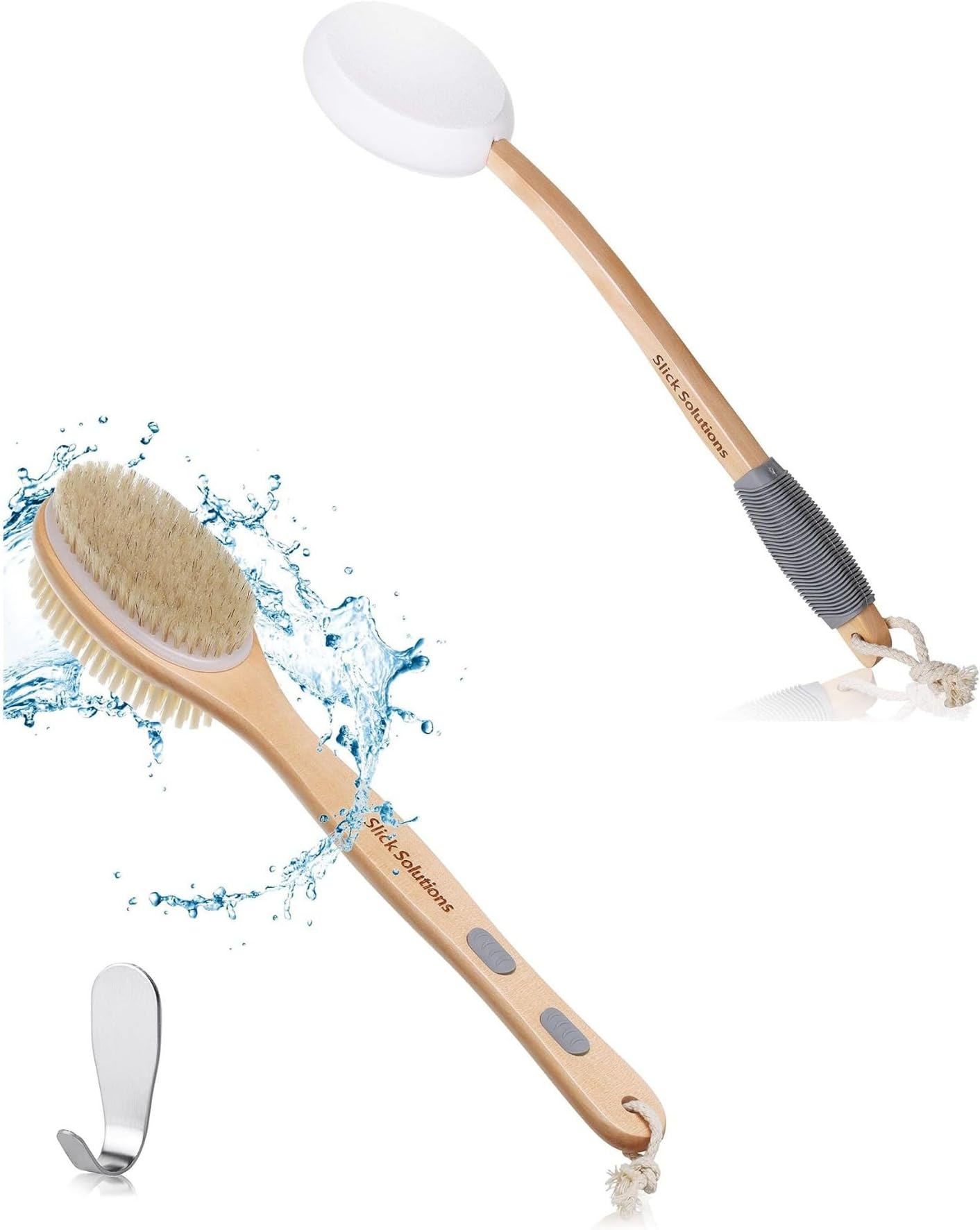 Amazon.com : Slick- Lotion Applicator and Shower Brush, 17 inch ...
