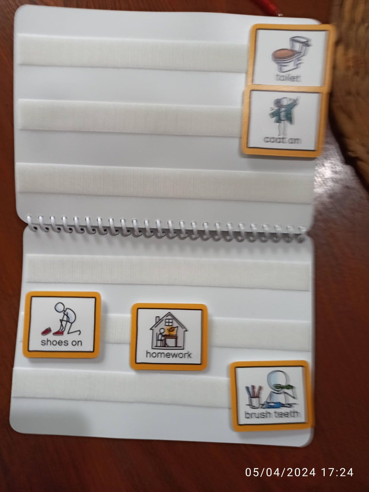 New! Communication Book From Create Visual Aids to support routine and ...