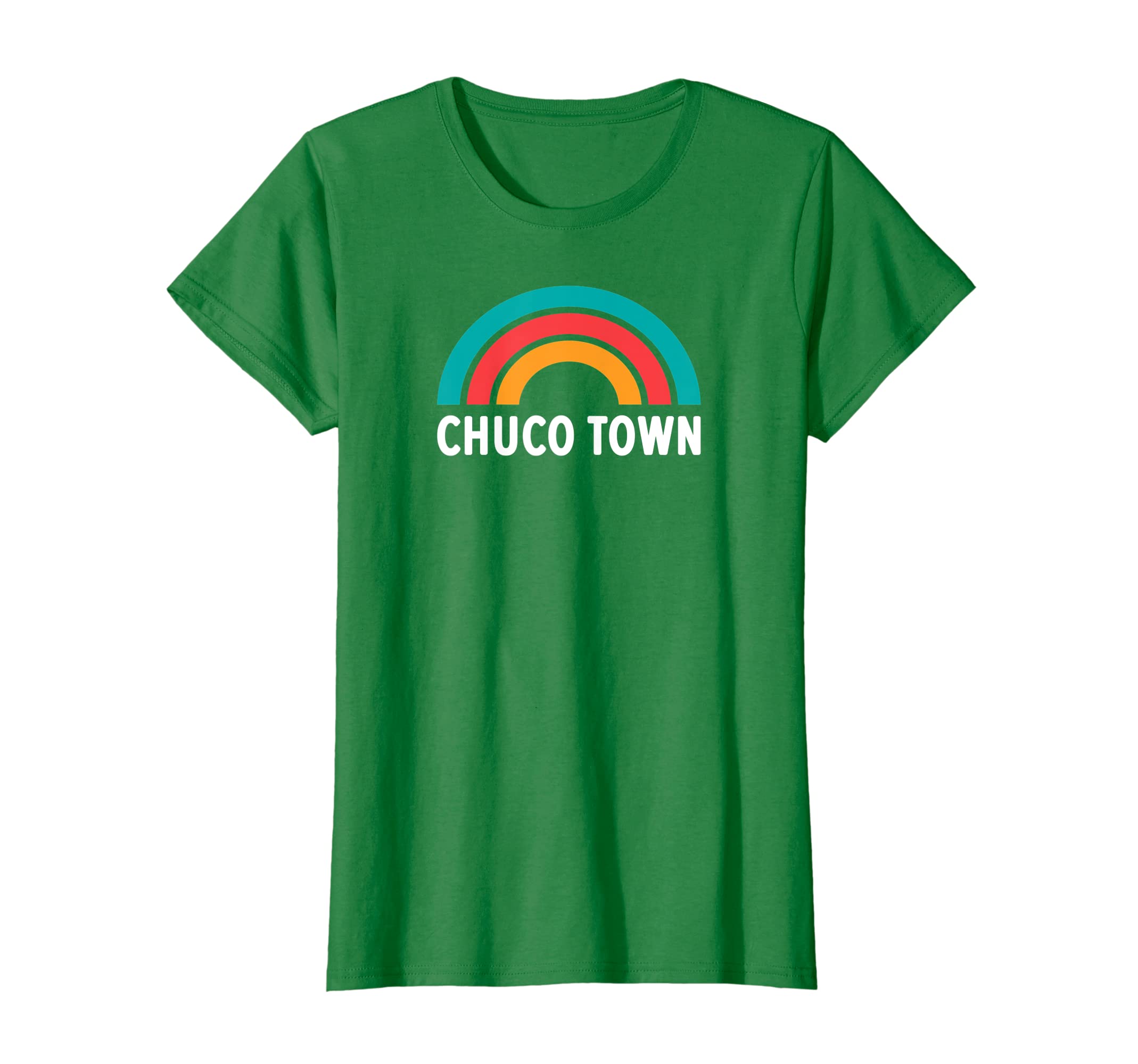 Amazon.co.jp: レディース CHUCO TOWN エルパソ TX レインボーデザイン Tシャツ : ファッション