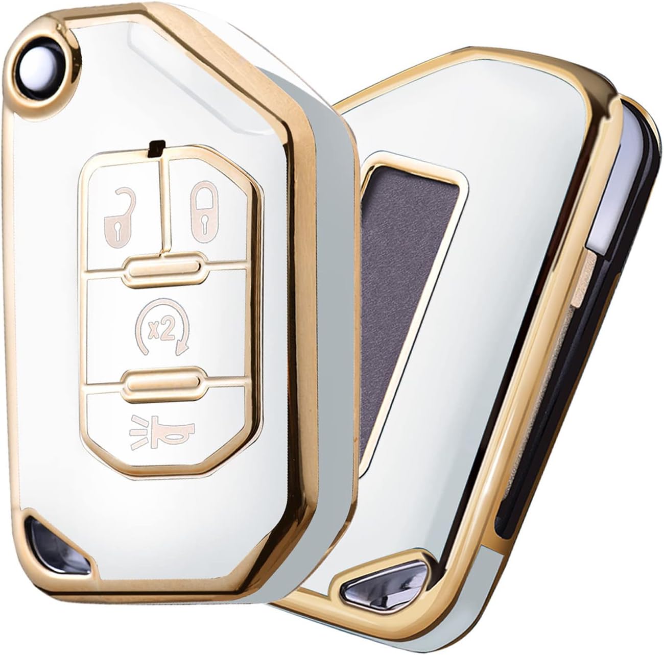 Amazon.com: ELOHEI Key Fob Cover for Jeep,Soft TPU Key Fob Case ...