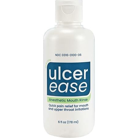Amazon.com : Ulcer Ease - Anesthetic Mouth Rinse, Pain Relief For Mouth 
