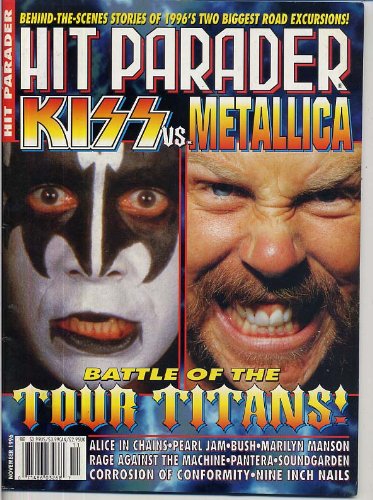 Hit Parader Magazine TOUR TITANS Alice in Chains KISS vs METALLICA ...