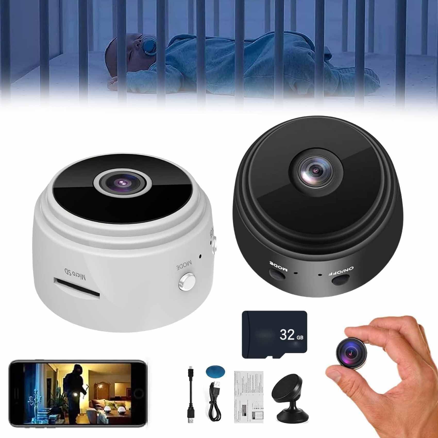 Magnetic Mini Security Camera, Magnetic Mini Security Camera, Mini ...