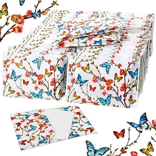 Amazon.com: 50 Packs Facial Tissue Packs Travel Tissues Size Disposable ...