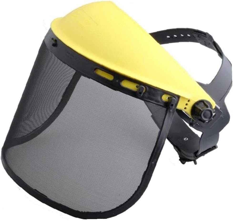 Yeory Safety Face Shield with Mesh Visor for Chainsaw Trimmer Pole ...