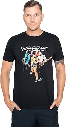 Amazon.com: Weezer T Shirt Band Photo Official Mens Black Size S ...