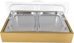 Amazon.com: Countertop Ice Food Serving Display Tray with Clear Roll ...