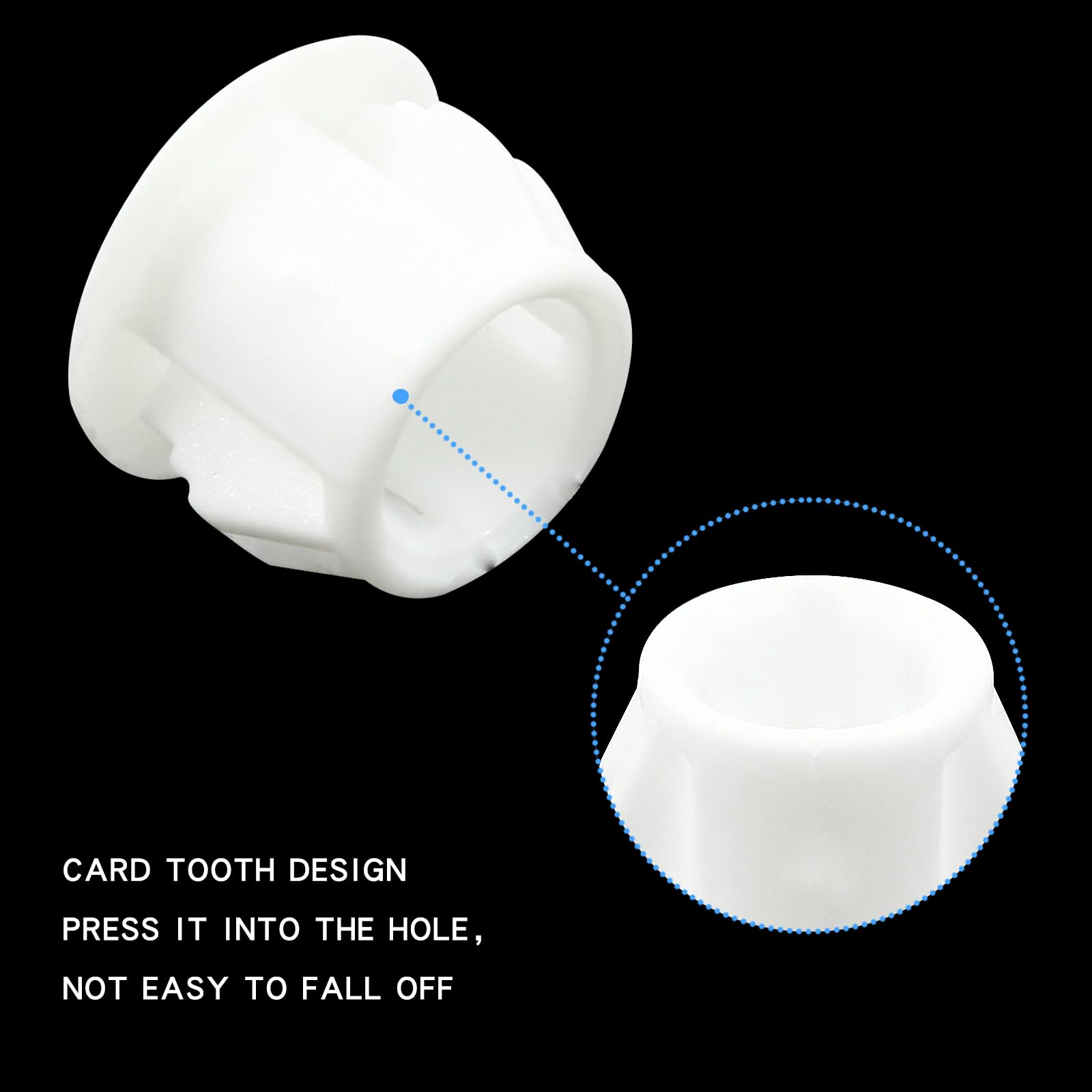 Snapklik.com : 100pcs White Hole Plugs, Plastic Screw Hole Plugs, 3/8 ...