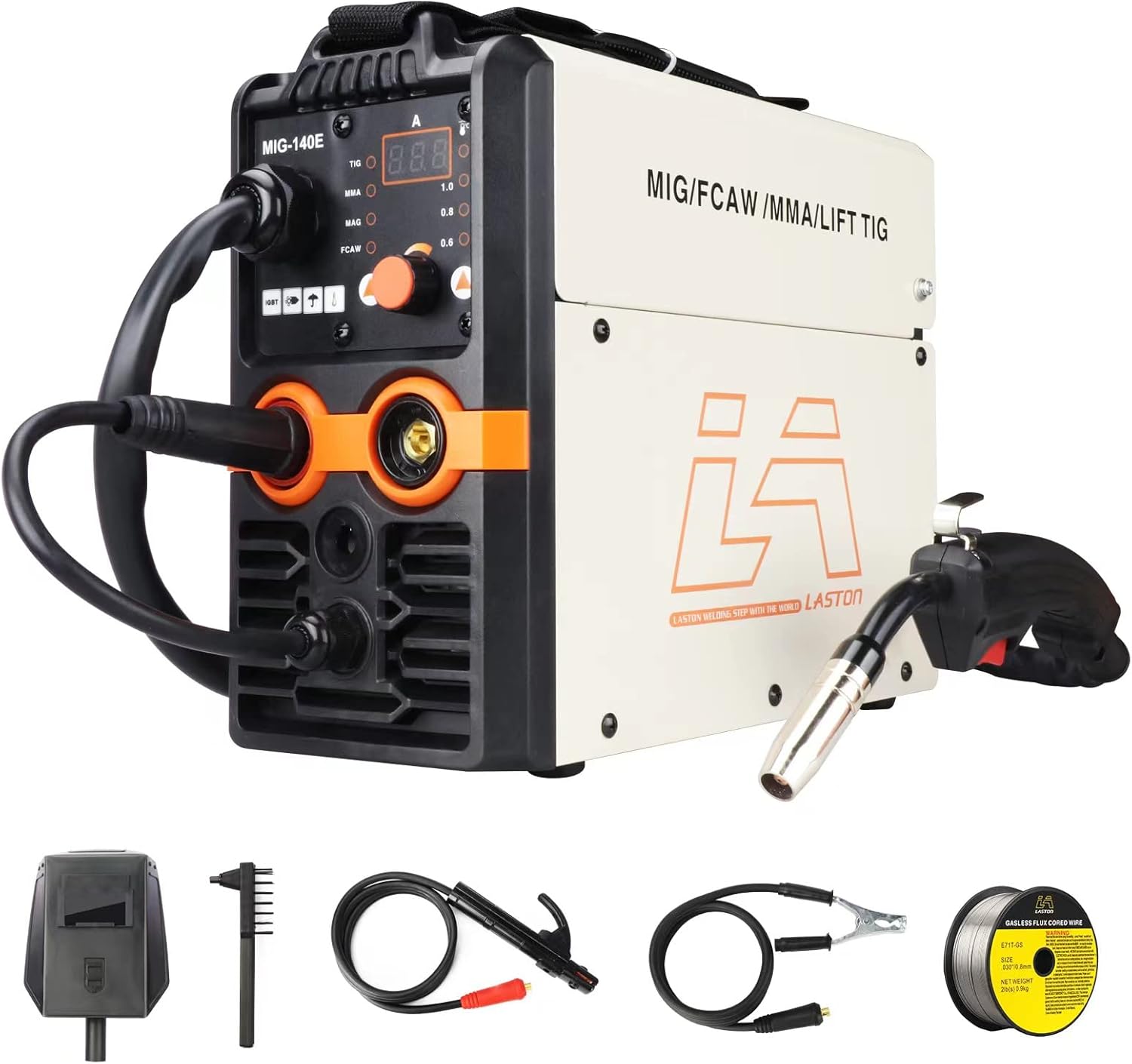 Amazon.com: LASTON 140E Soldador MIG, 4 en 1 Soldador multiproceso 110V ...