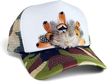 Amazon.com: Feather Camo Trucker Hat, Woman's Foam Snapback w/Rope ...