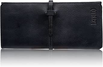 Wallets for Women Genuine Leather Card Organizer Dip Dye Coin Purse ...