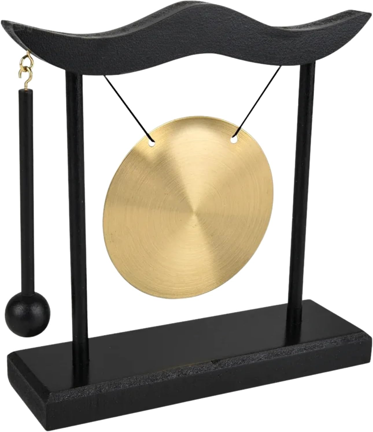 Amazon.com: Zen Table Gong, Desktop Meditation Gong with Wooden Stand ...