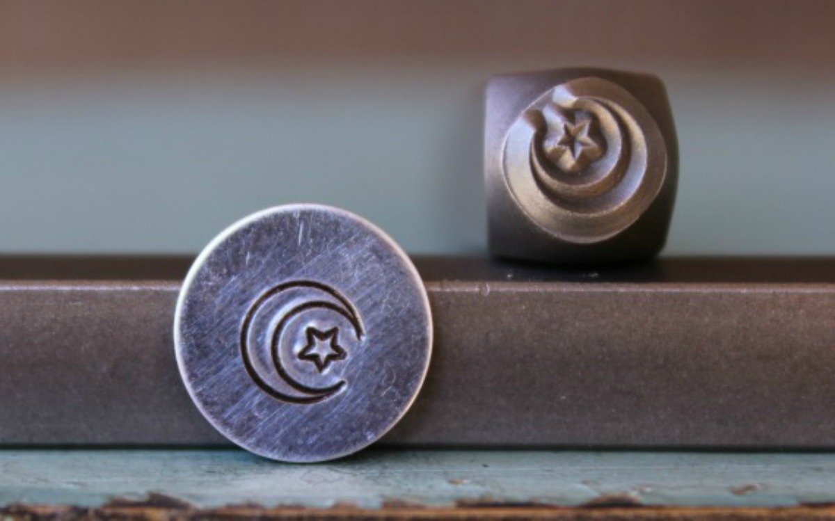 Amazon.com: 6mm Moon and Star Metal Punch Design Jewelry Stamp : Arts ...