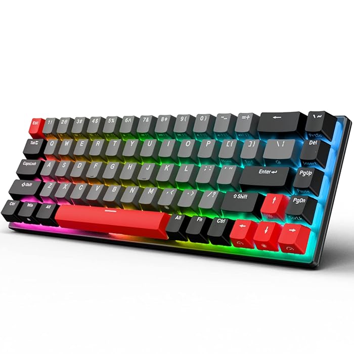 Buy RK ROYAL KLUDGE RK G68 65% Wireless Mechanical Gaming Keyboard ...