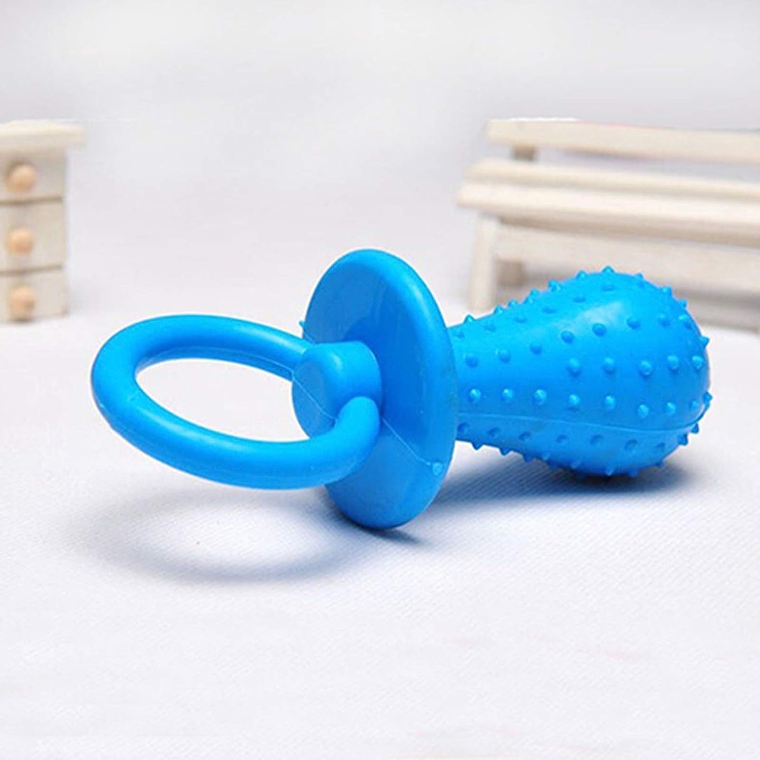 Pet Supplies : Blue Dserw Dog Pacifier Chew Toys, Mini Bite Resistant ...