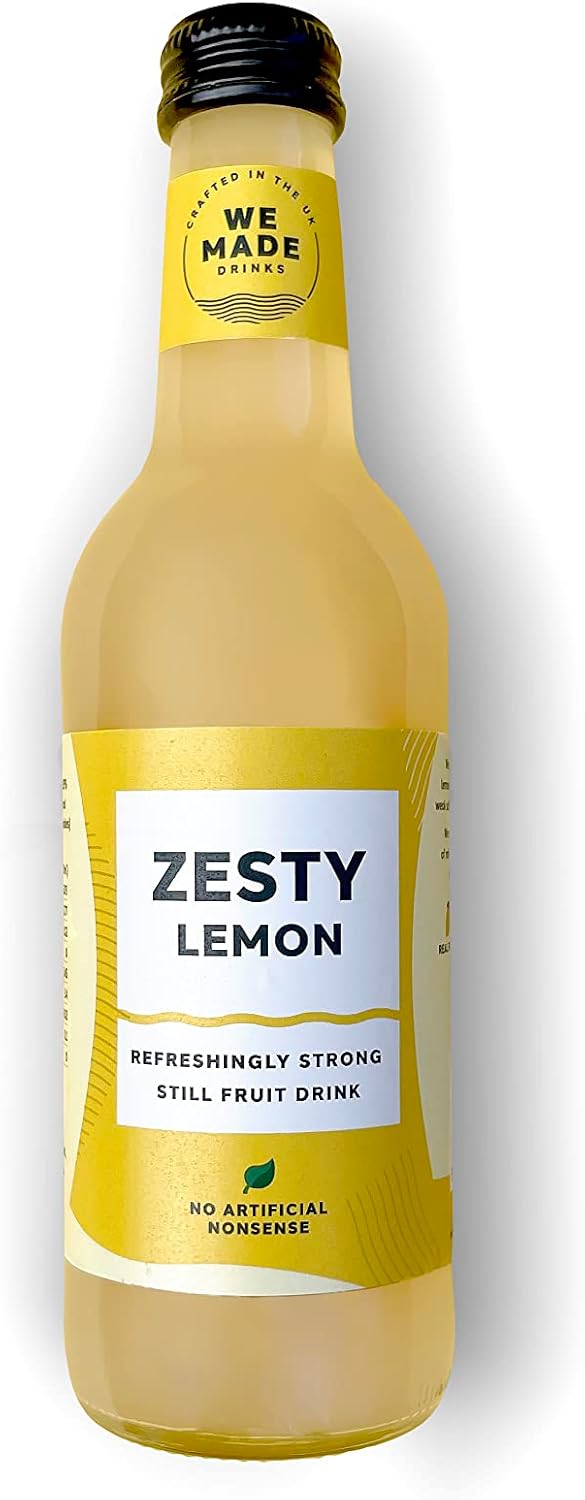 We Made Drinks Zesty Lemon (12 x 330ml Bottles) - Refreshingly Strong ...