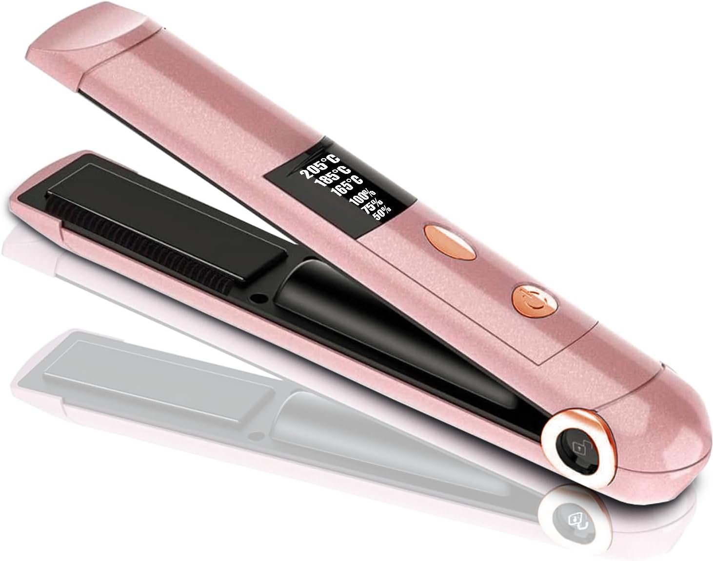 SRAYG 2 in 1 Cordless Hair Straighteners and Curler, Travel Wireless Portable USB Rechargeable ...