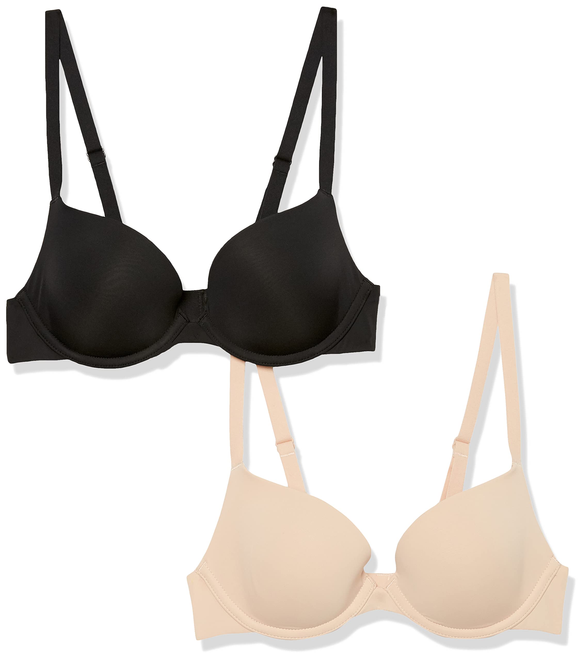 Amazon.com: Amazon Essentials Women's Lightly Lined Plunge Bra, Pack of ...