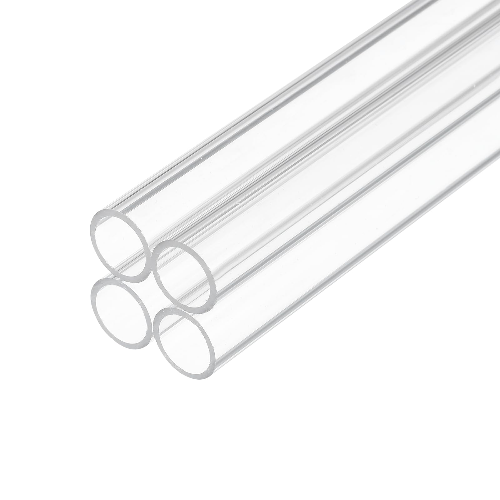 Amazon.com: Rebower 6" Clear Plastic Rigid Pipe 12mm x 15mm(0.5" x 0.6 ...