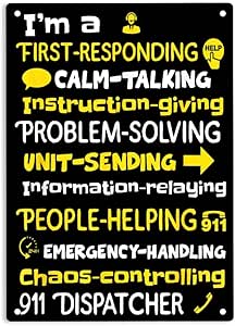 Amazon.com: SAODOMA Emergency Dispatcher - Thin Yellow Line Dispatcher ...