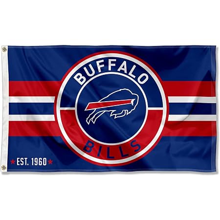 Buffalo Bills Retro Stripes Large 3x5 Flag