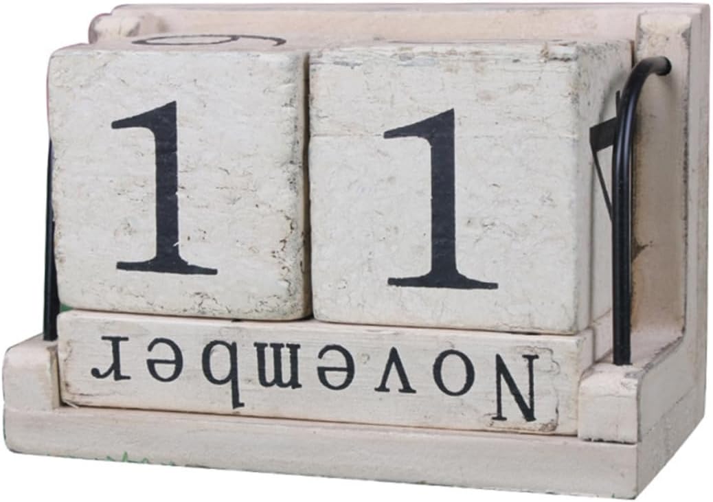 Amazon.com : COOPHYA 1pc Vintage Calendar Desk Cubes Calendar 2020 ...