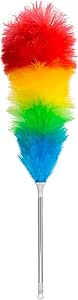 HOMESHOPA Static Duster, Electrostatic Rainbow Feather Duster with ...