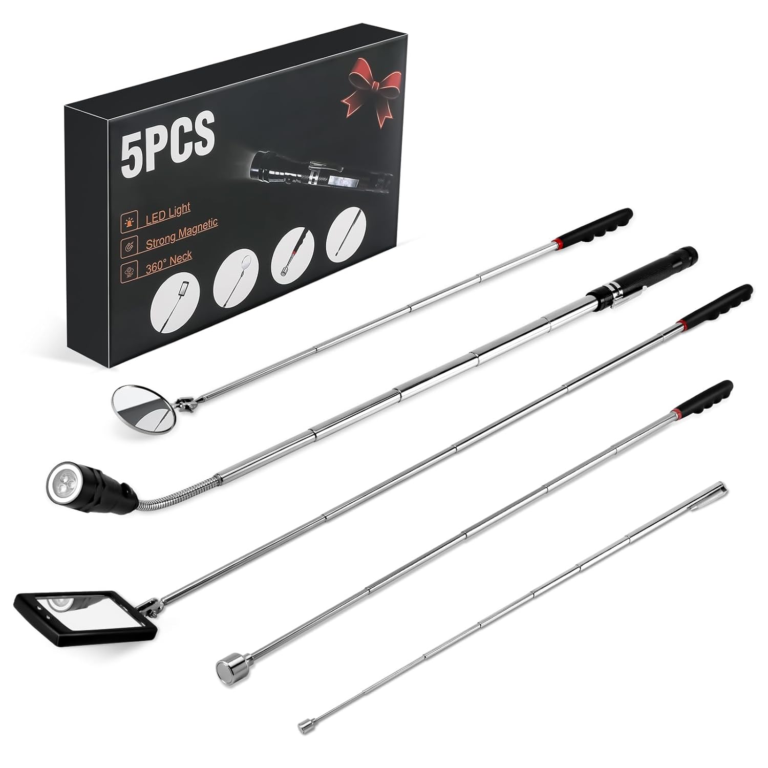 Housolution Telescoping Magnetic Pickup Tool, 1&15lbs Magnet Stick ...