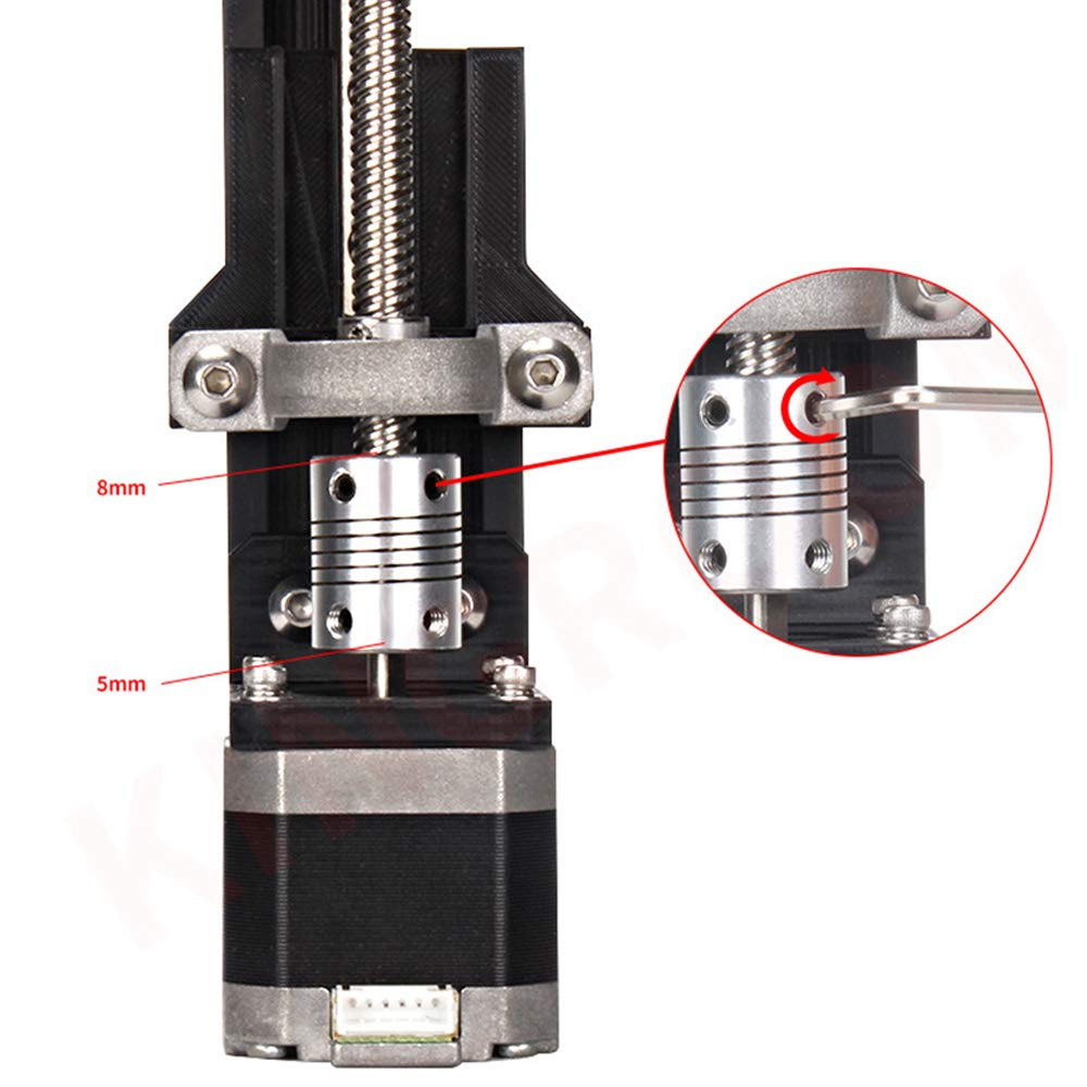 Buy BIGTREETECH Direct Flexible Coupling 5mm to 8mm NEMA 17 Coupling ...