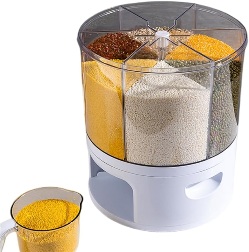 Amazon.com: NOGUERA'S HOUSE Dry Food Dispenser for Kitchen Organizing ...