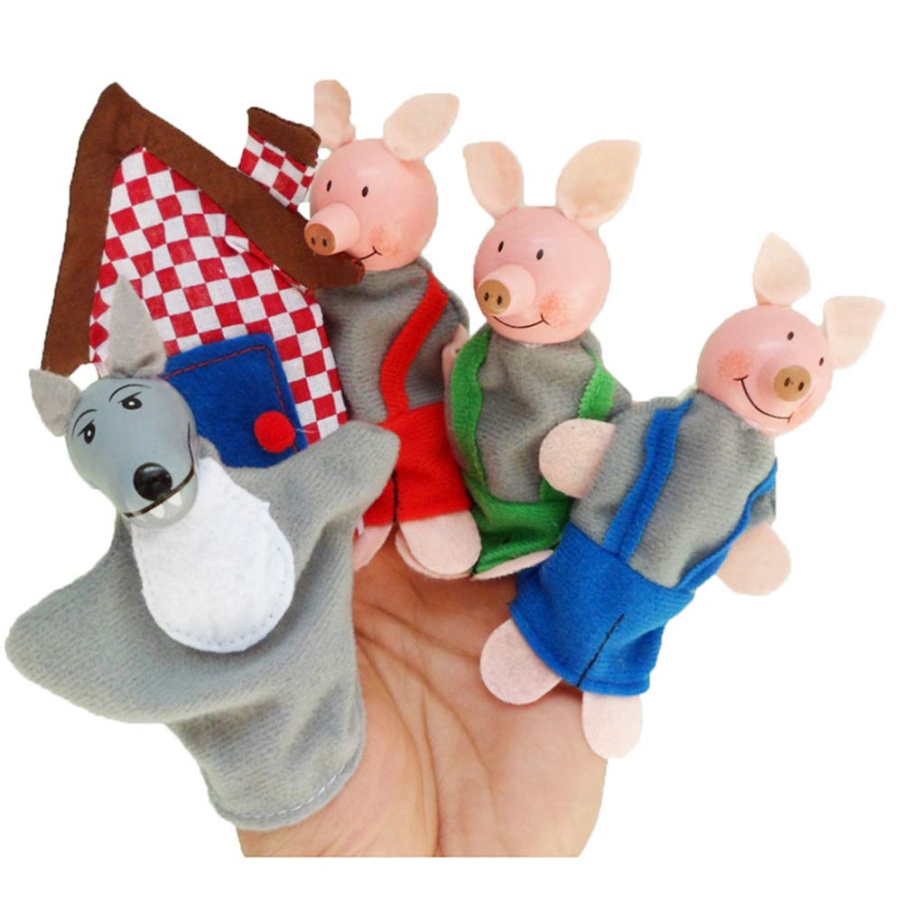 Buy Three Little Pigs Finger and Wolf Puppet Story Toy, Storytelling ...