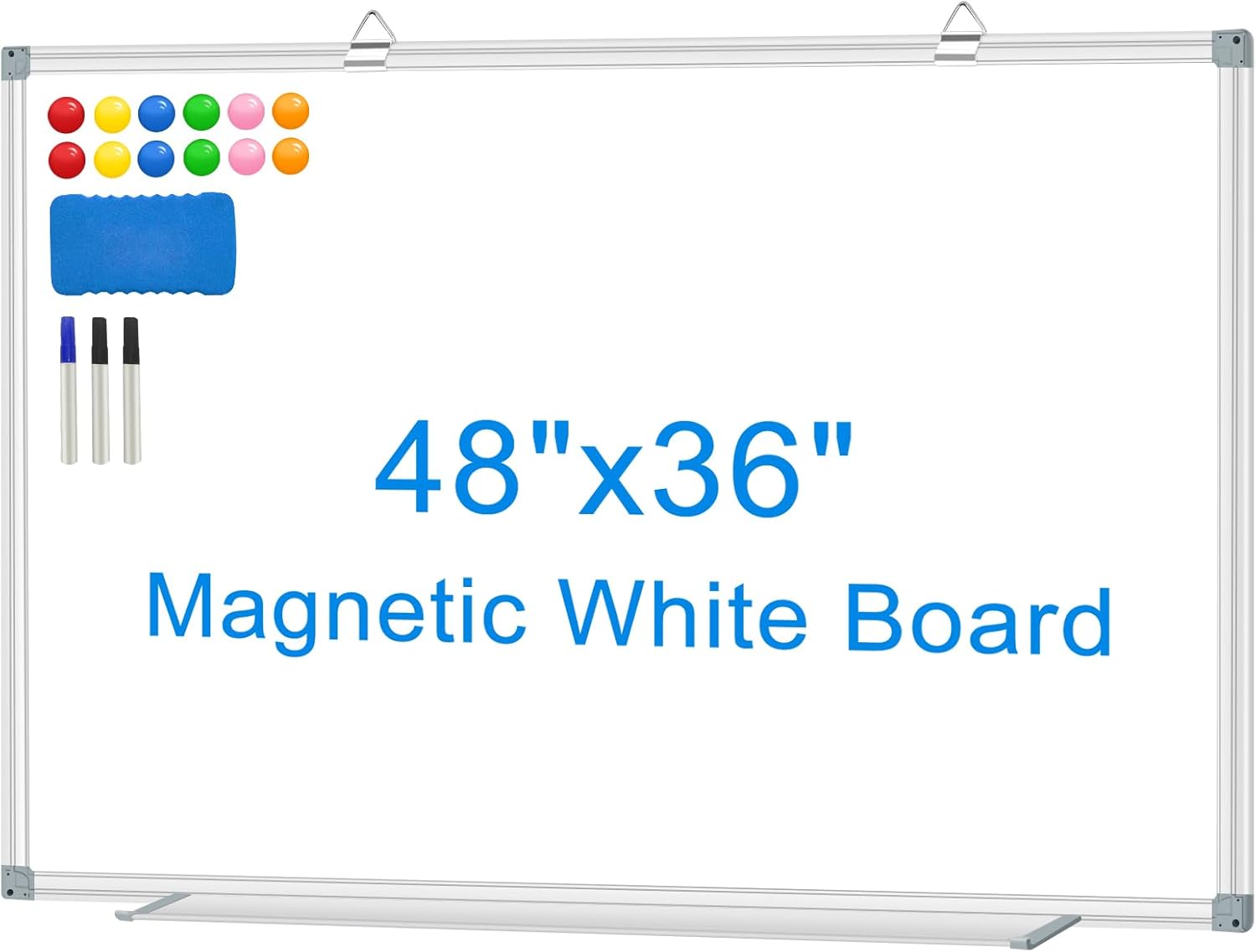 Amazon.com : White Board Dry Erase Whiteboard for Wall 48" x 36 ...