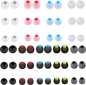 Amazon.com: 54Pcs Earbud Replacement Tips，Ear Bud Rubber Tips Silicone ...