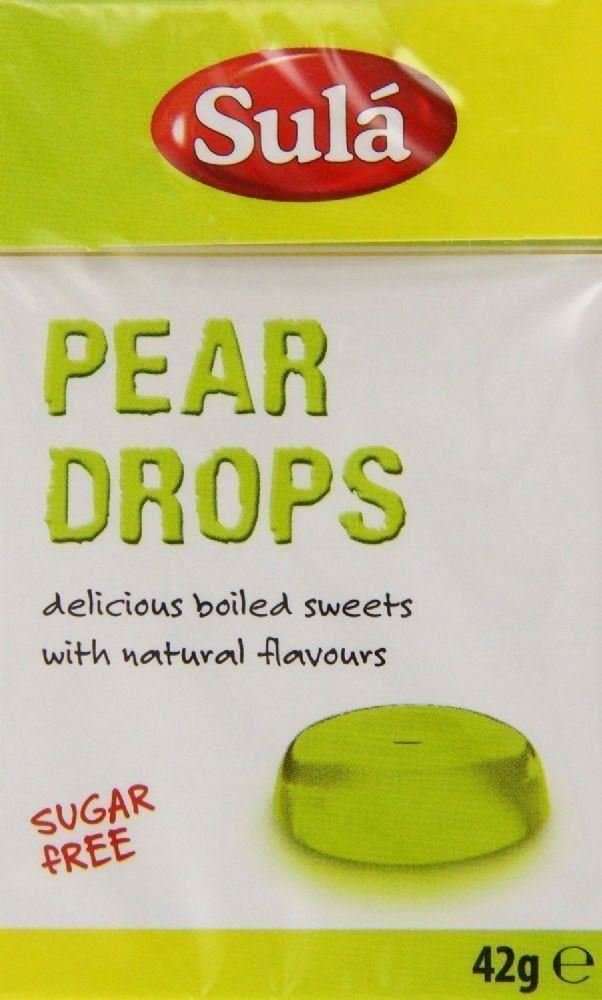 FOURTEEN PACKS of Sula Pear Drops Sugar Free Boiled Sweets 42g : Amazon ...