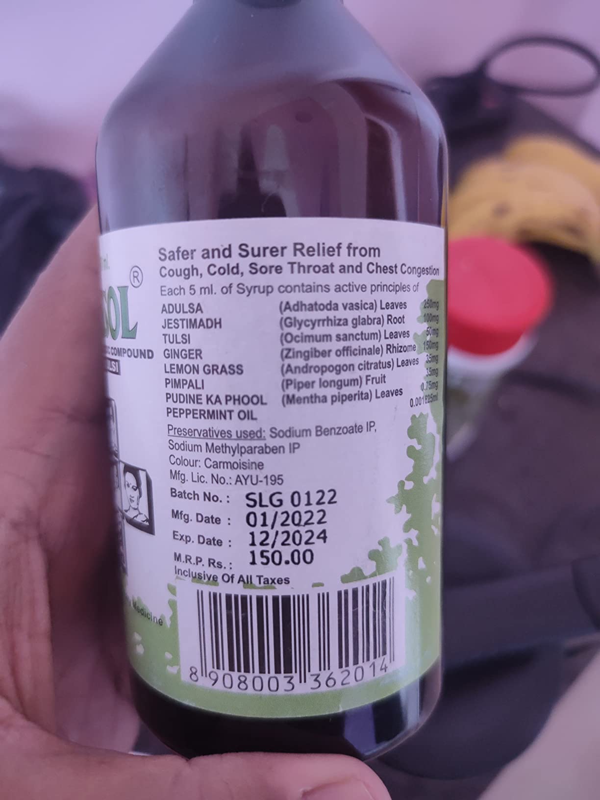 Buy AJANTA'S ADUSOL: Pack of 3 | AJANTA'S ADUSOL Ayurvedic Tulsi Cough ...