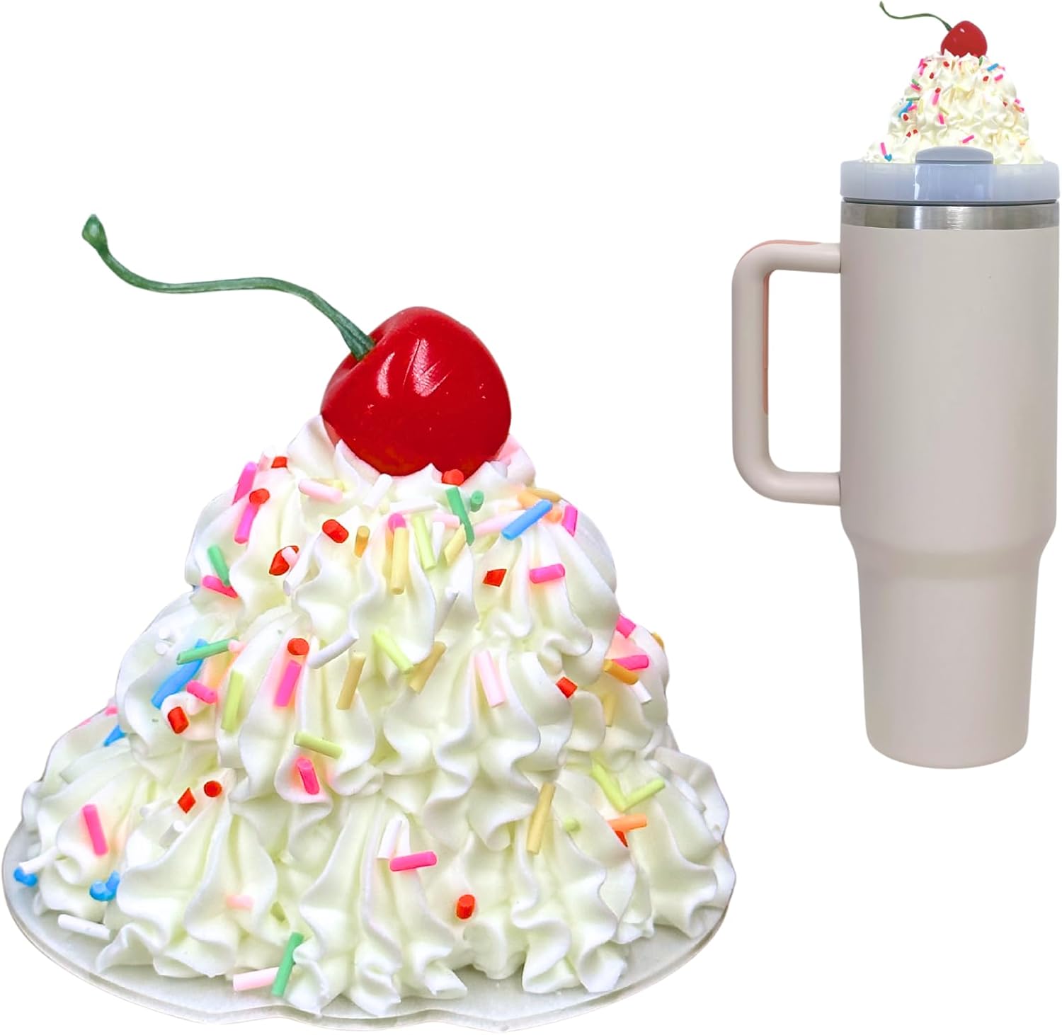 Amazon.com | Whipped Stanley Topper, Ice Cream Charms for Stanley Cups ...