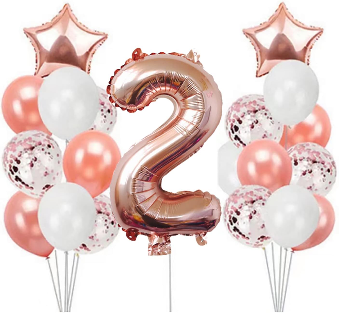 Amazon.com: 2nd Birthday Decoration 2 Year Old Birthday Party Supplies ...