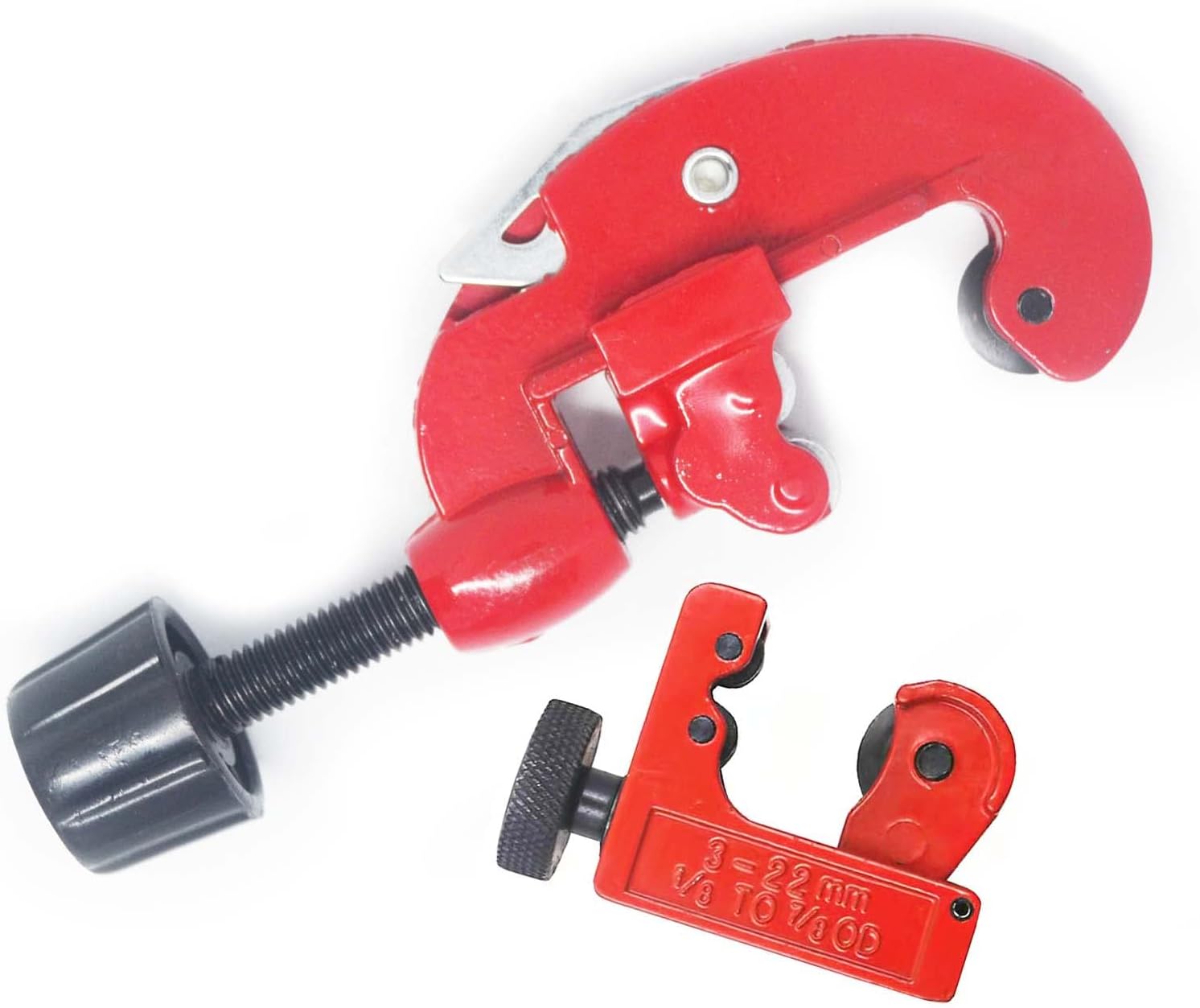 2-Pcs Pipe Cutter Set, 1/8"- 7/8" Diameter Mini Tube Pipe Cutter and 1/ ...